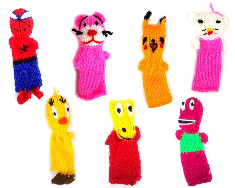 Assorted Character Finger Puppet 12 Piece Set - Mia Jewel Shop